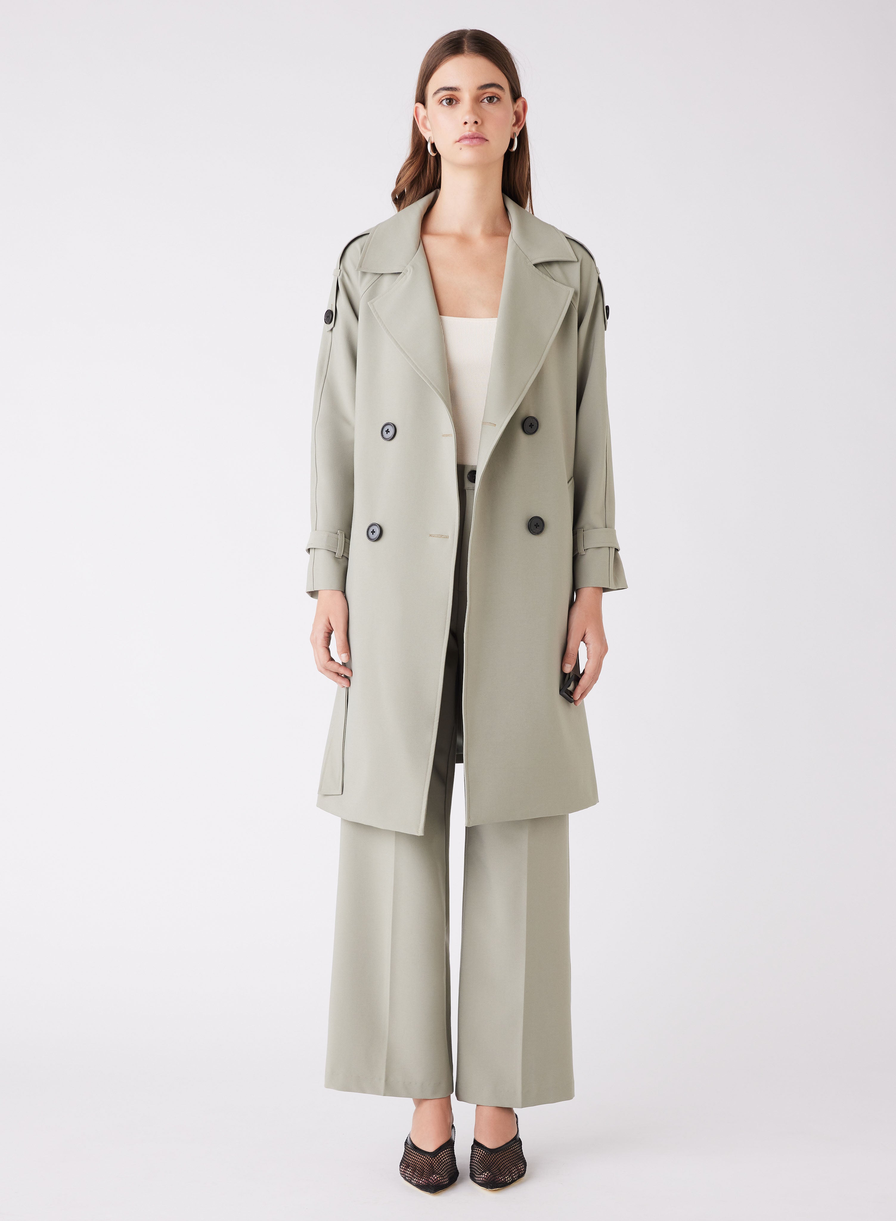 Chicago Trench Coat - Light Khaki – Esmaee